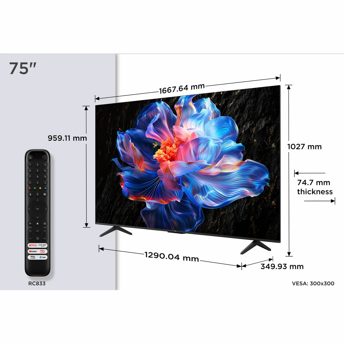 Smart TV TCL 75P6K 4K Ultra HD LED 75" | Comprar a precio al por mayor