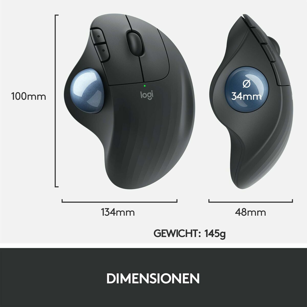Mouse Logitech Graphite Steel 2000 dpi | Buy at wholesale price