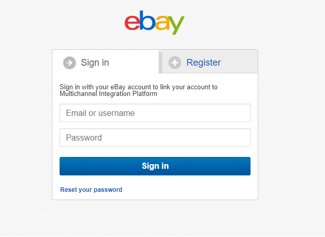 How to synchronise eBay through the Multi-channel Integration Platform
